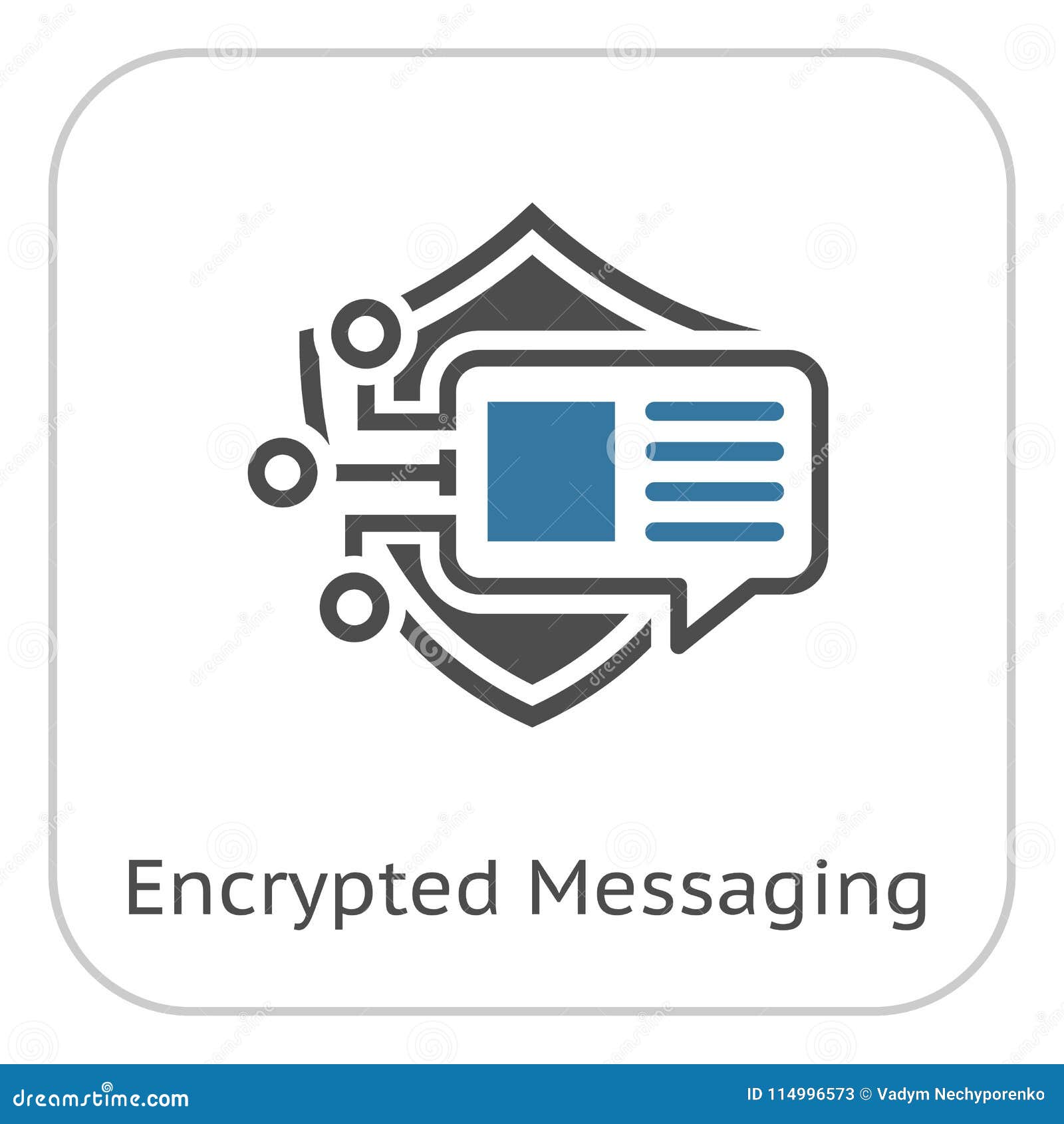 Encrypted Messaging Icon. stock vector. Illustration of icon - 114996573 Encrypted Messaging Icon. stock vector. Illustration of icon - 114996573