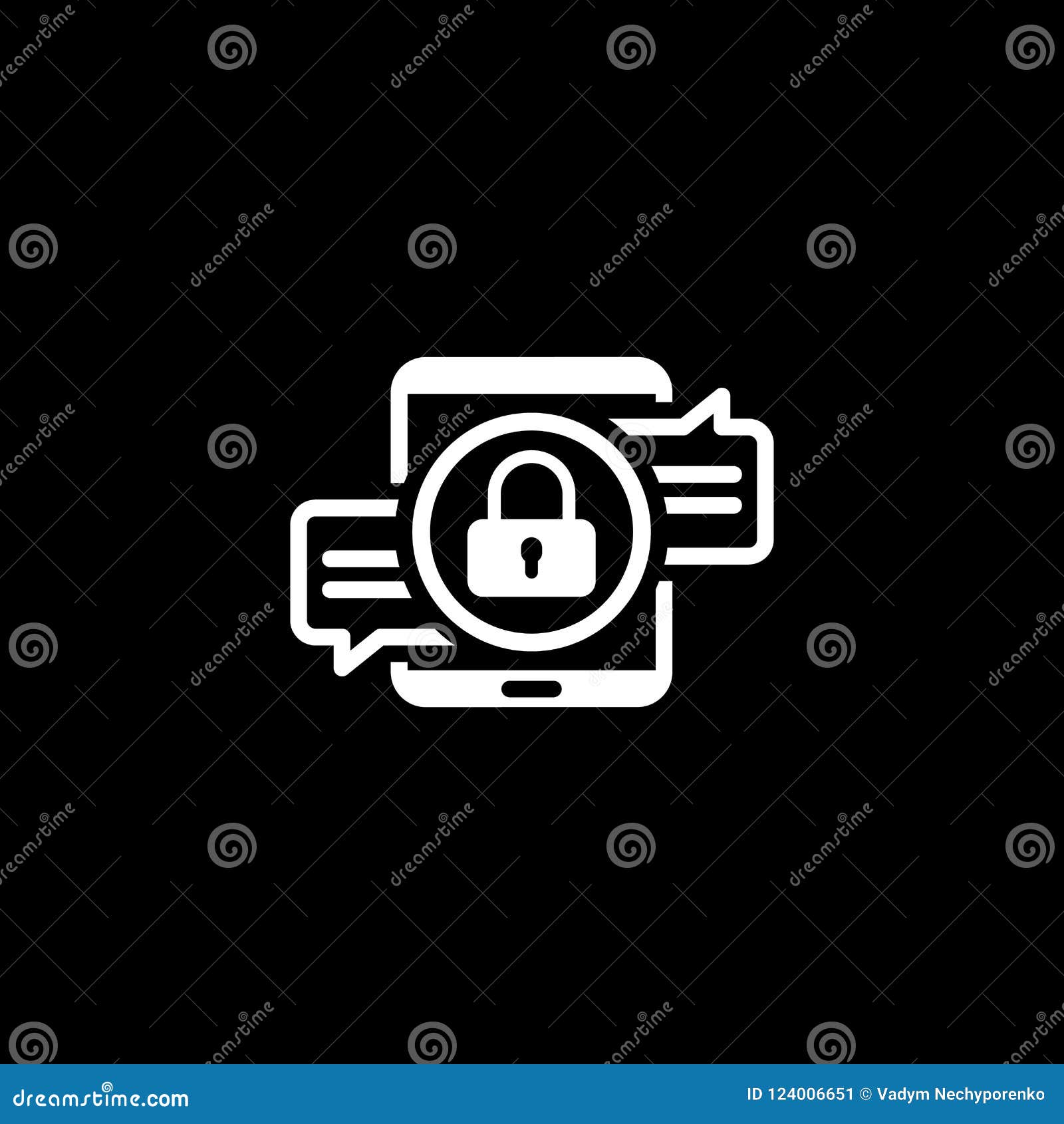 Encrypted Messaging Icon. Flat Design. Stock Illustration ... Encrypted Messaging Icon. Flat Design. Stock Illustration ...