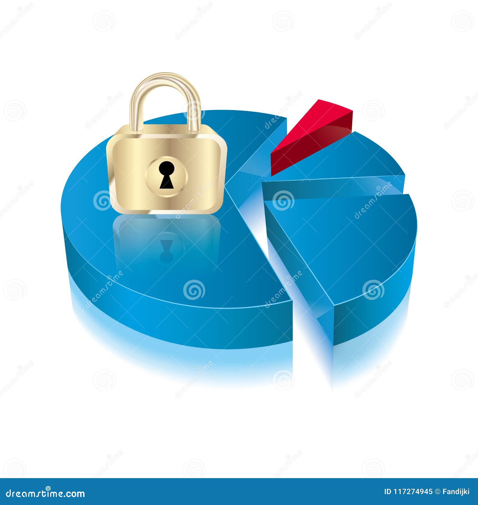 Encrypted Pie Chart Statistics. Stock Vector - Illustration of design ...