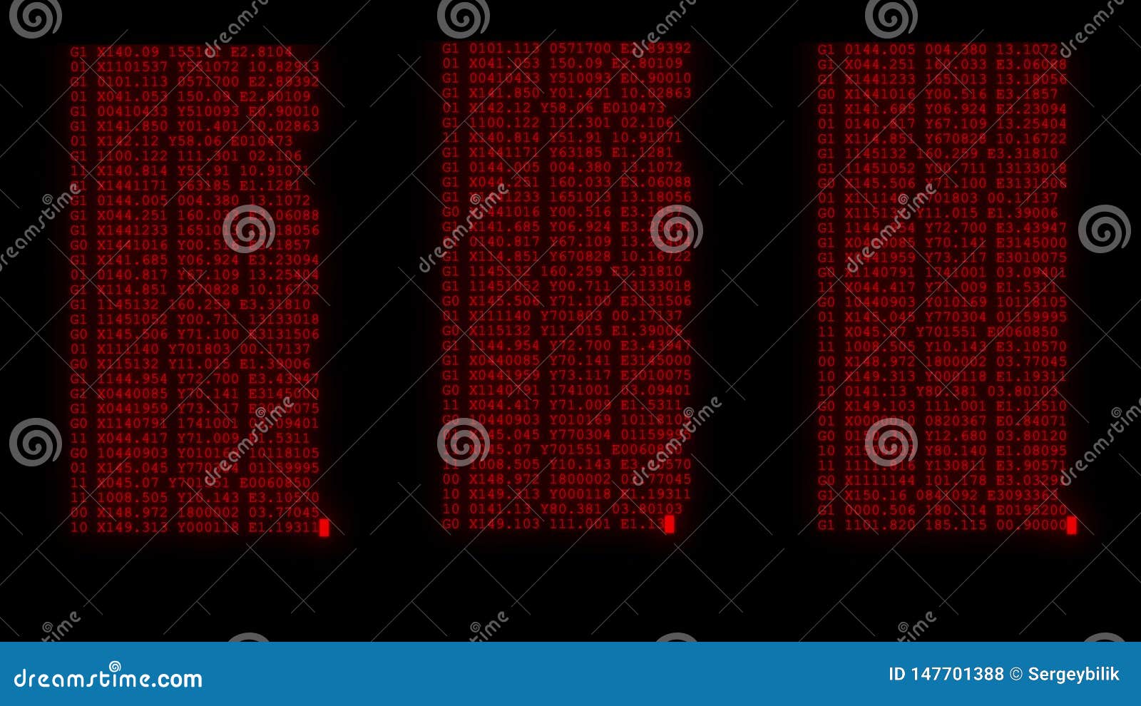 Encrypted Programming Security Hacking Code Data Flow Stream on Display New Quality Numbers ...
