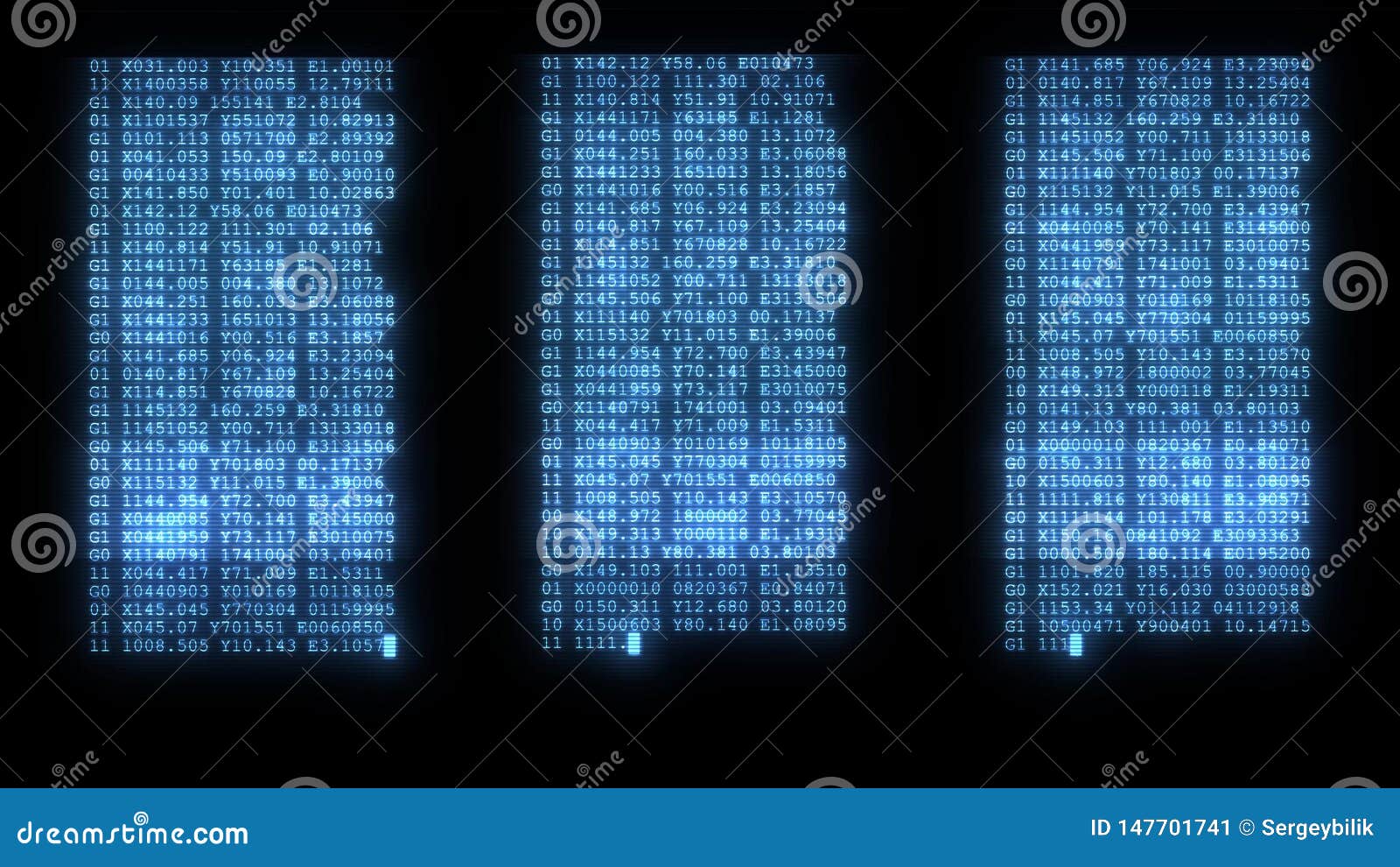 Encrypted Programming Security Hacking Code Data Flow Stream on Display New Quality Numbers ...
