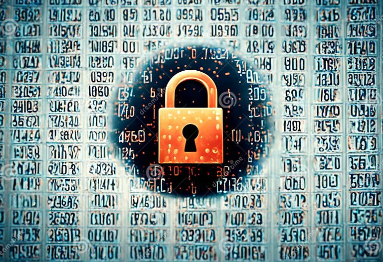 Encryption Data Xadecimal Information Concept Symbol Full Screen ...