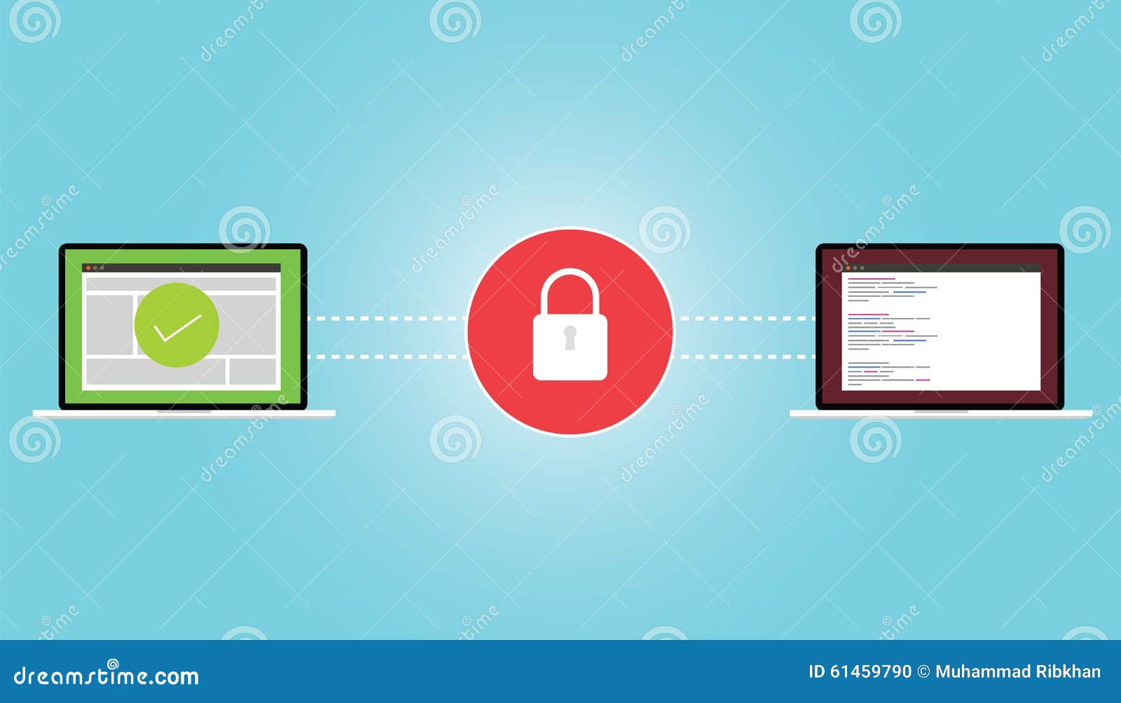 Encryption Encrypt Data Secure Stock Vector - Illustration of flat ...