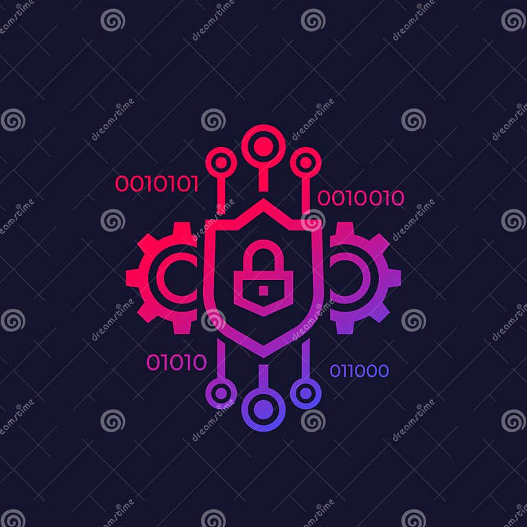 Encryption and Encrypted Data, Vector Stock Vector - Illustration of ...