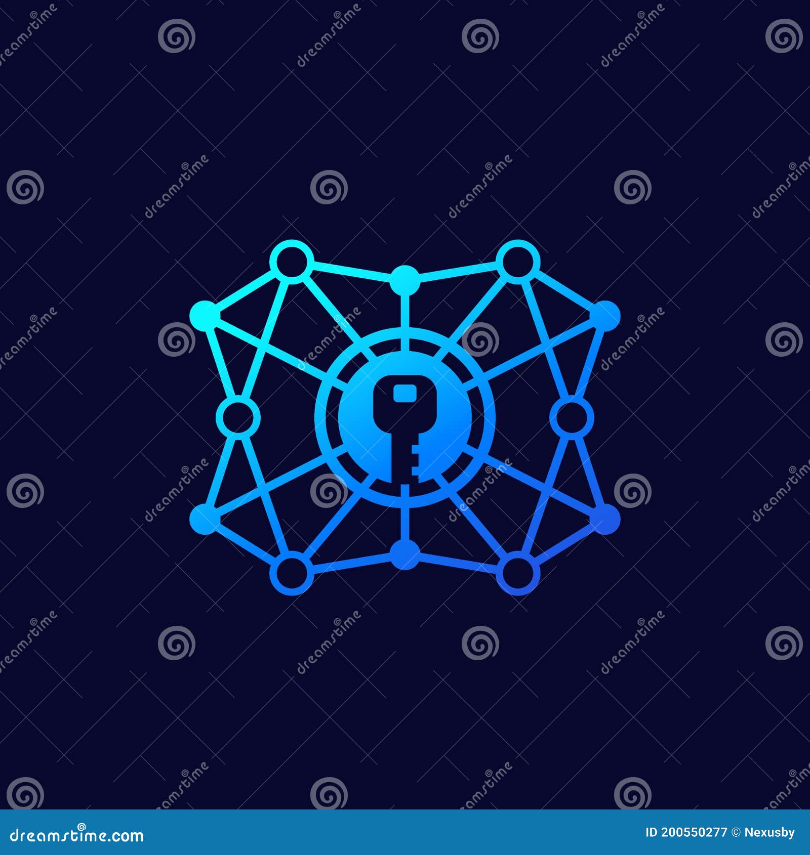 Encrypted Network Cartoon Vector | CartoonDealer.com #34236111