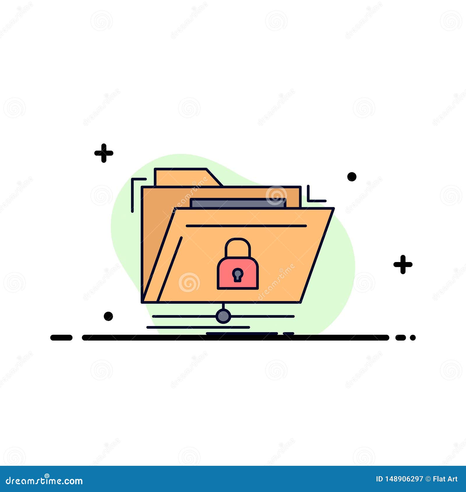 Encryption, Files, Folder, Network, Secure Flat Color Icon Vector Stock ... Encryption, Files, Folder, Network, Secure Flat Color Icon Vector Stock ...
