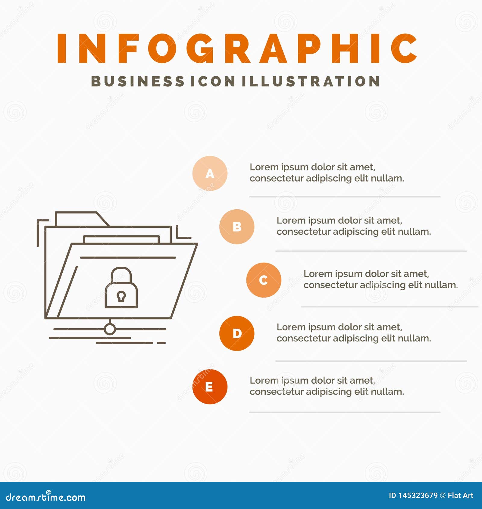 Encryption, Files, Folder, Network, Secure Infographics Template for ...