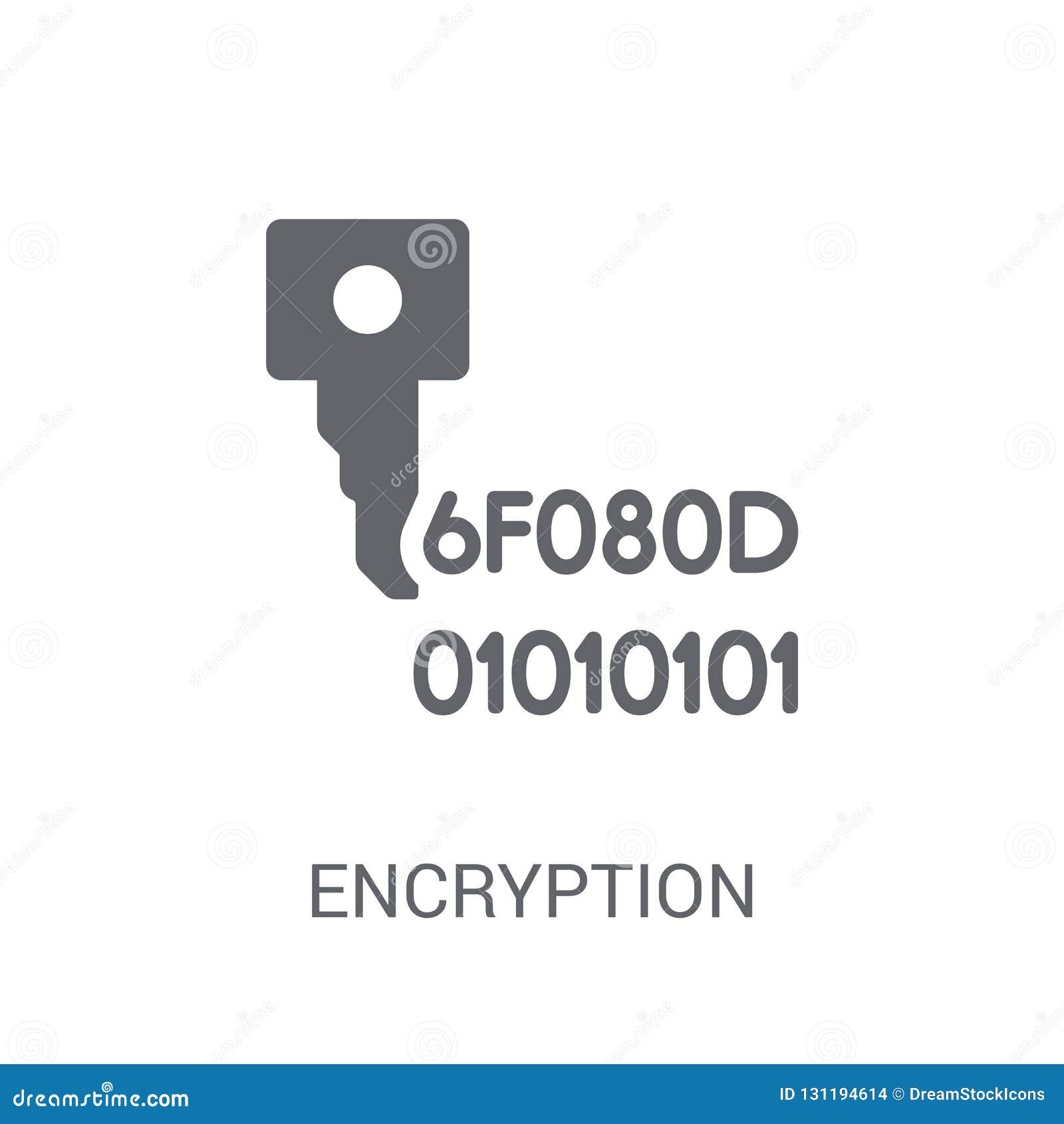 Encryption Icon. Trendy Encryption Logo Concept on White Background ...