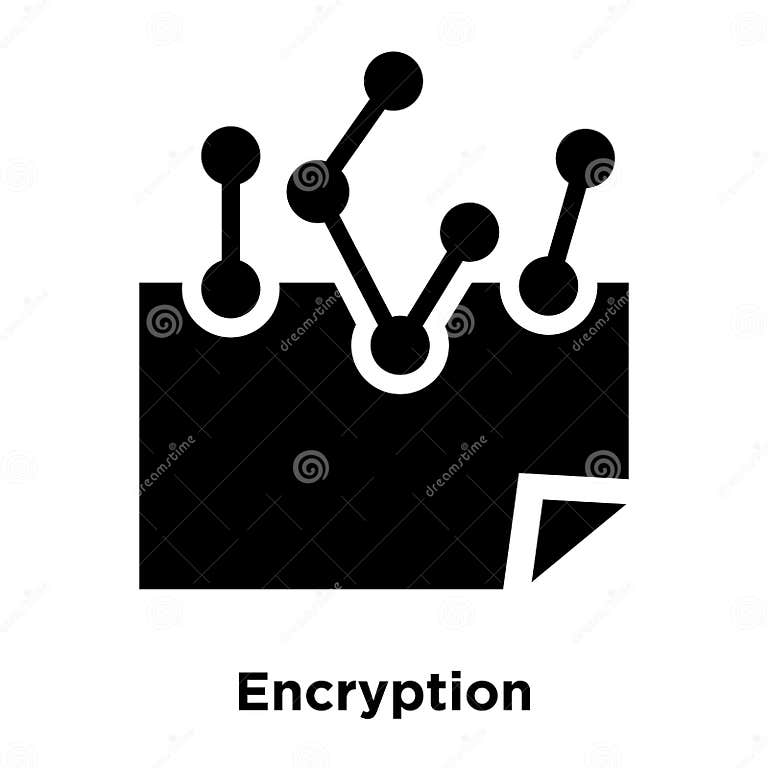 Encryption Icon Vector Isolated on White Background, Logo Concept of ...