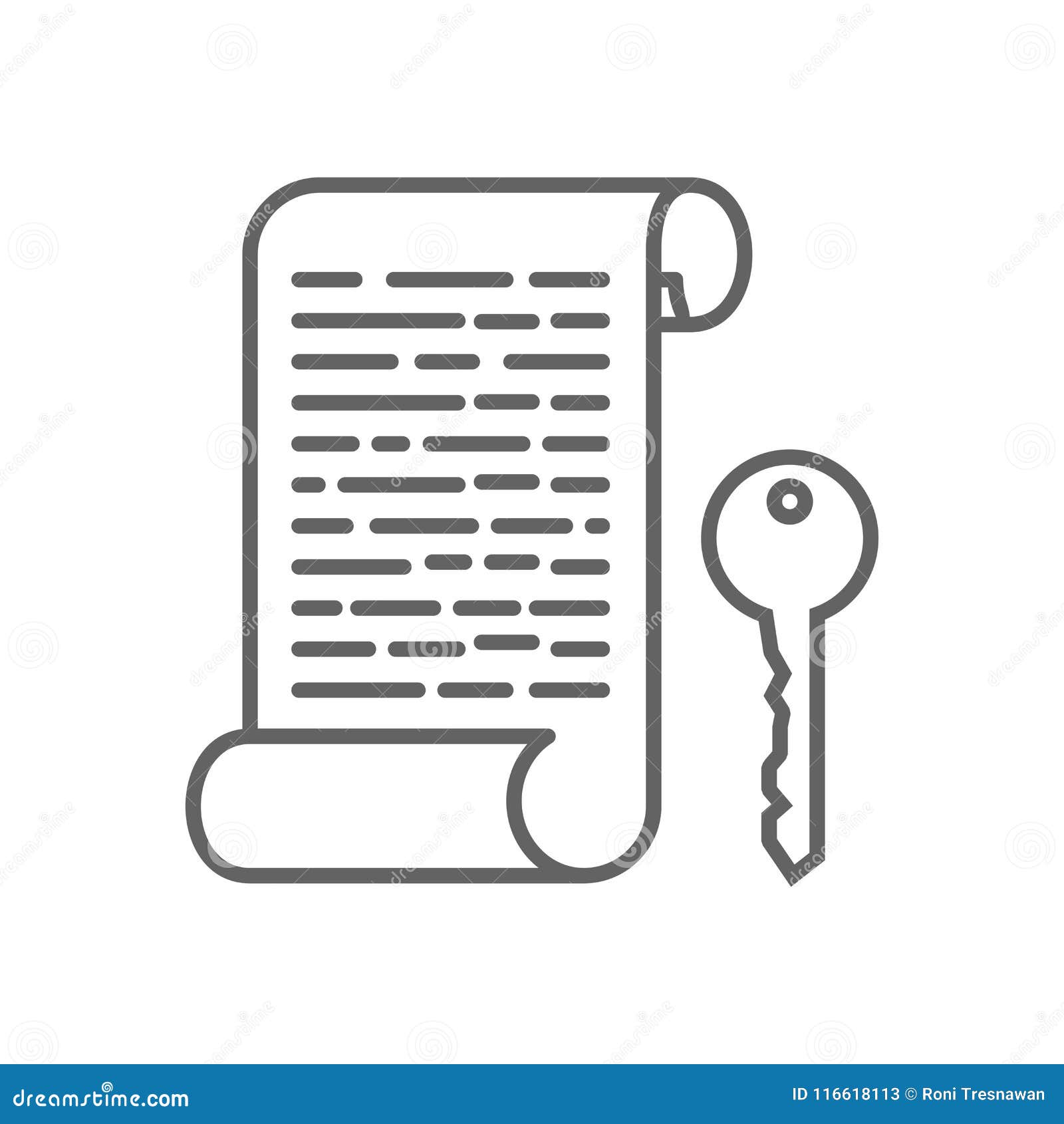 Encryption Key Codes Thin Line Symbol Icon Design Stock Vector ...