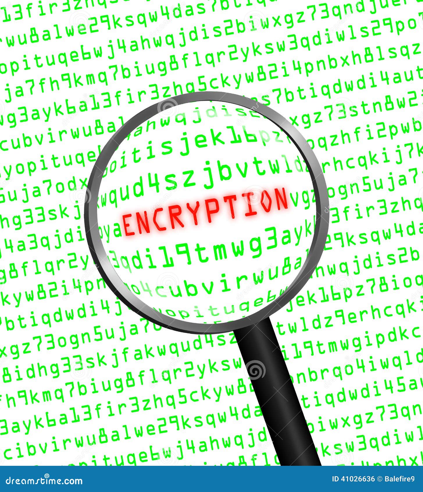 ENCRYPTION in Red Revealed in Green Computer Machine Code Stock ...