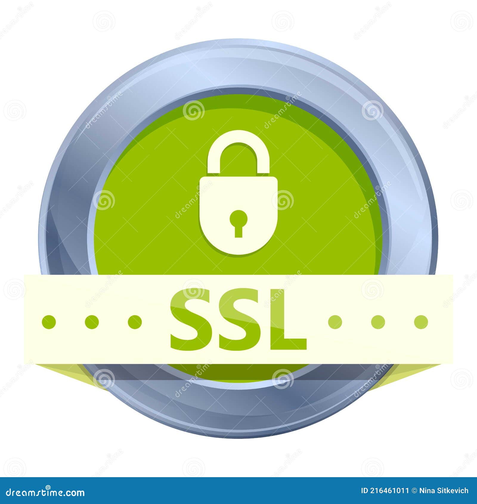 Encryption Ssl Certificate Icon, Cartoon Style Stock Vector ...