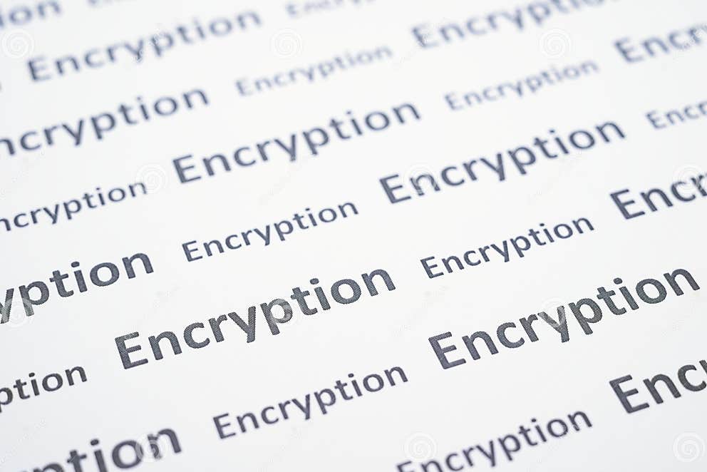 Encryption word stock photo. Image of seamless, written - 73863376