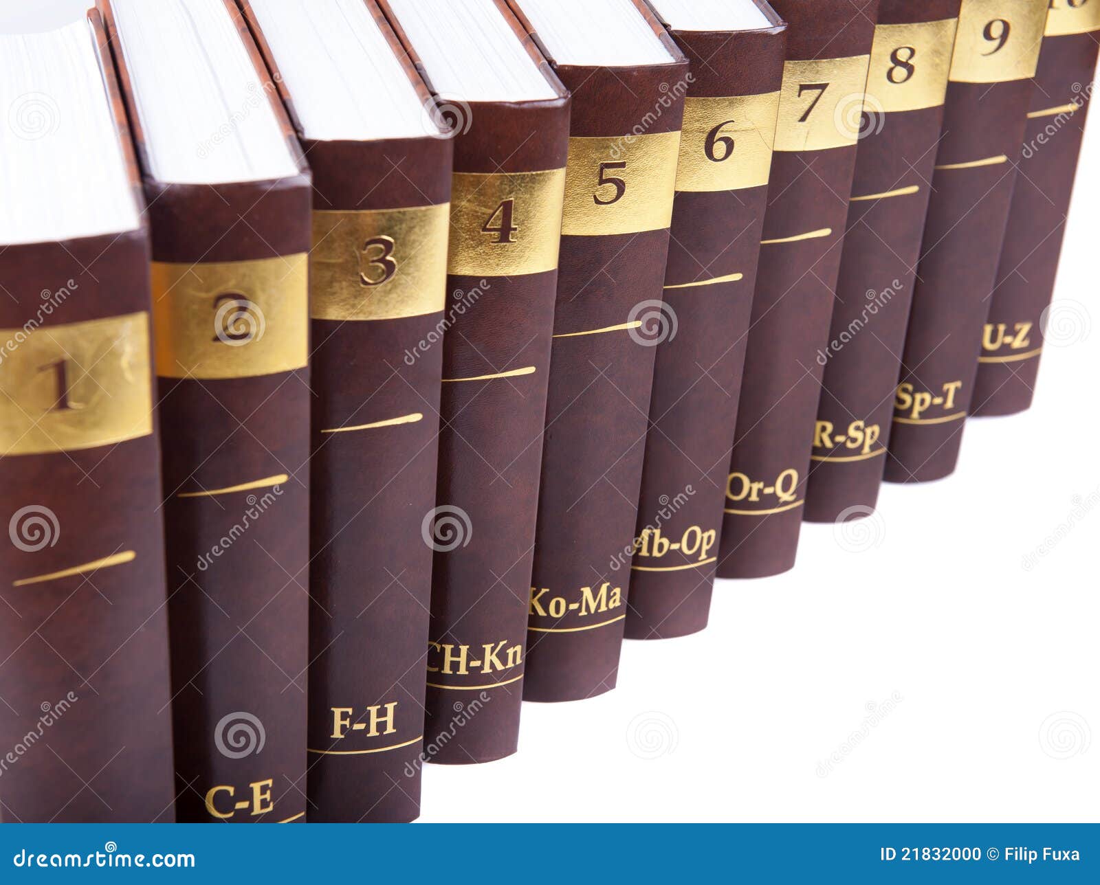 Encyclopedia stock photo. Image of isolated, education - 21832000