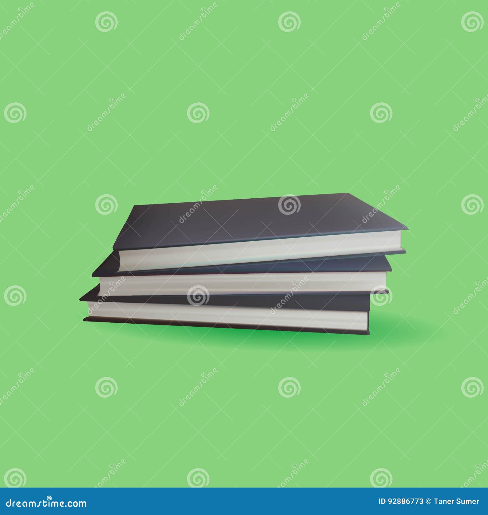 Encyclopedia Book with Green Background Stock Vector - Illustration of ...