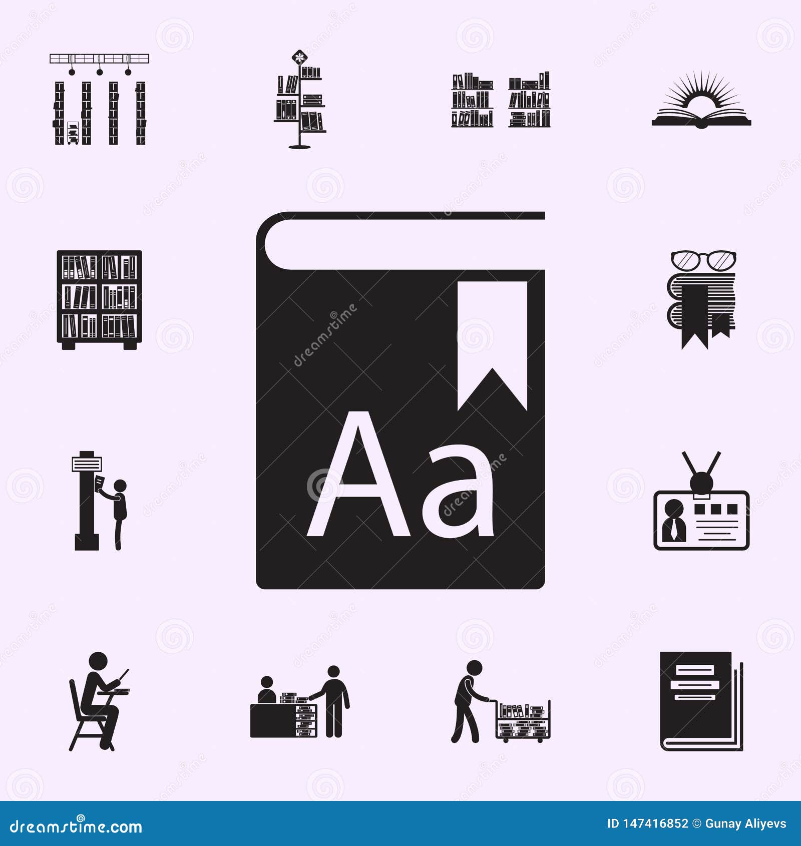 Encyclopedia Icon. Library Icons Universal Set for Web and Mobile Stock ...