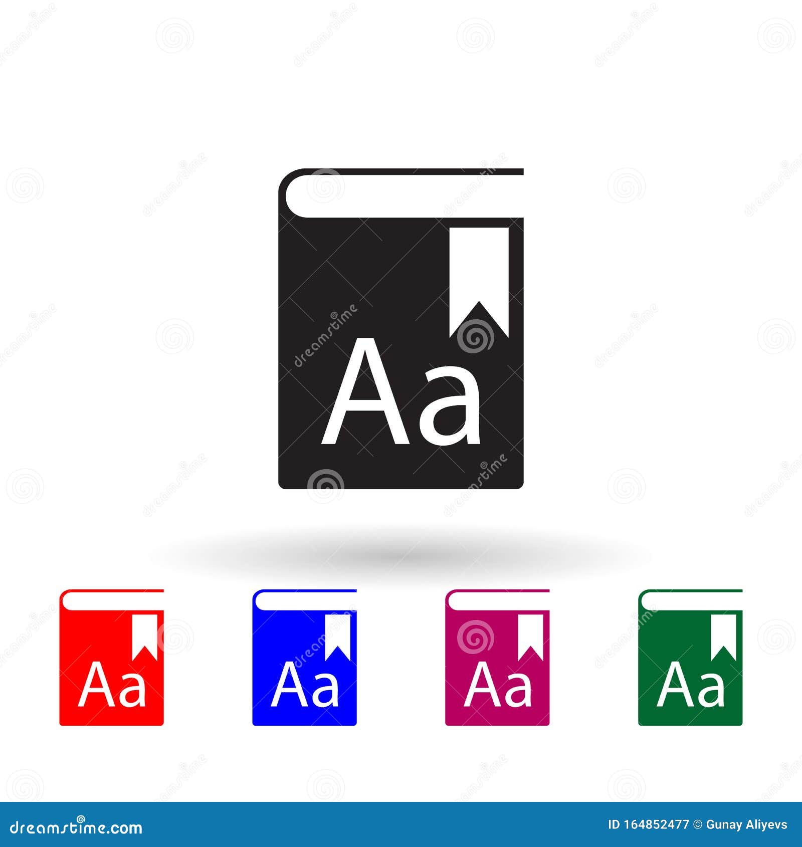 Encyclopedia Multi Color Icon. Simple Glyph, Flat Vector of Library ...