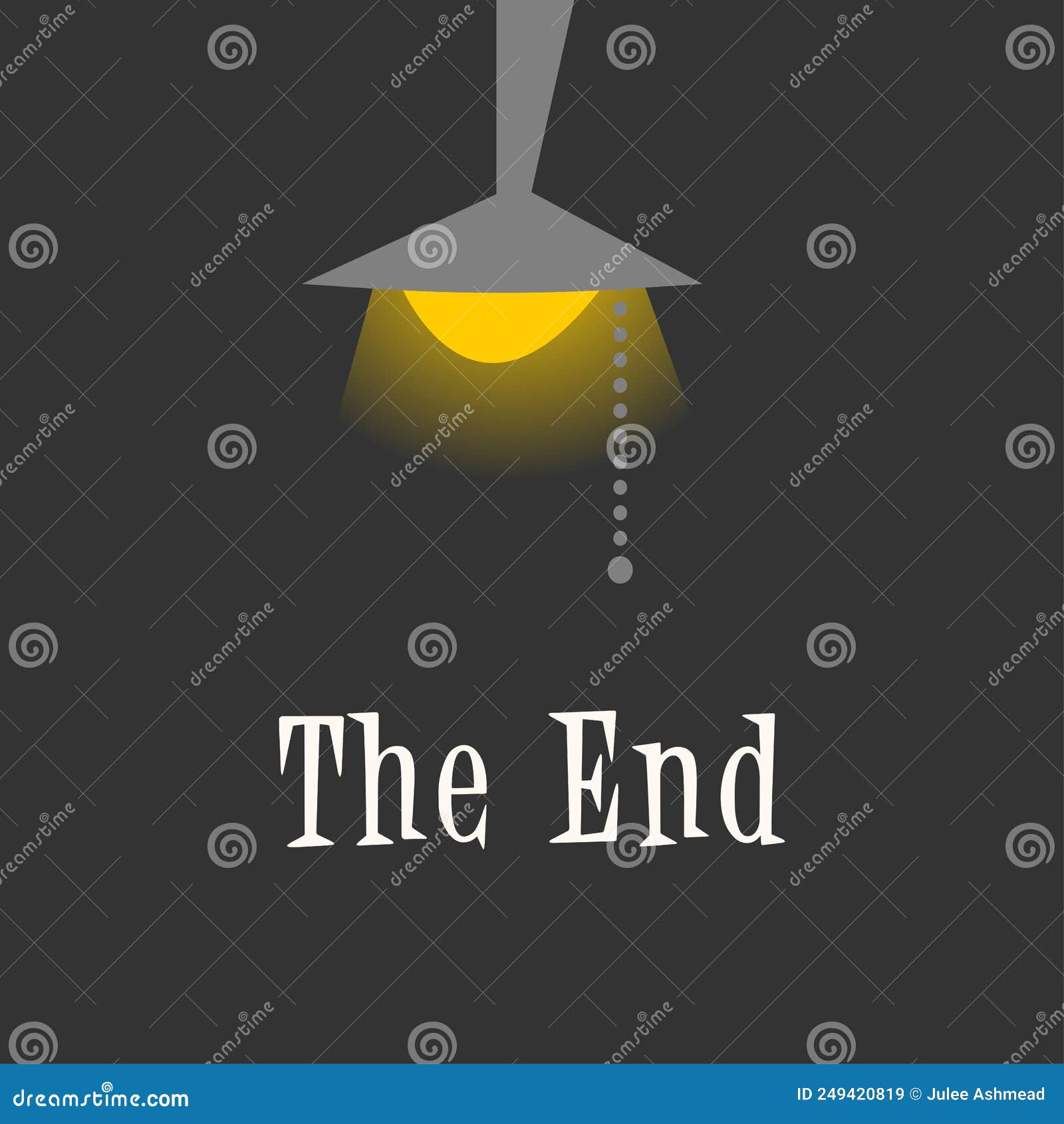 Vector Illustration Graphic Shown at the End of a Presentation ...