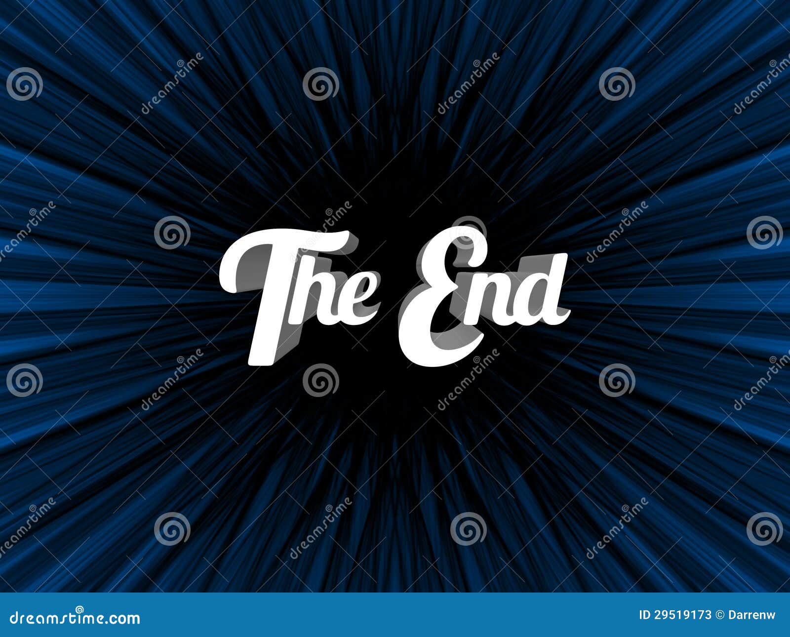 The End stock illustration. Illustration of text, letters - 29519173