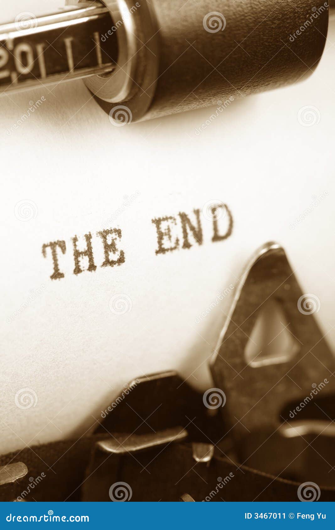 The end stock image. Image of communications, journalist - 3467011