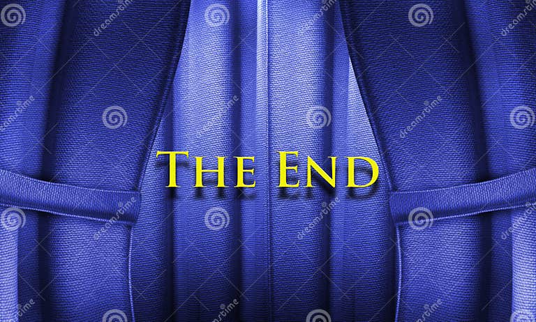 The end stock image. Image of wood, display, entertainment - 6302699