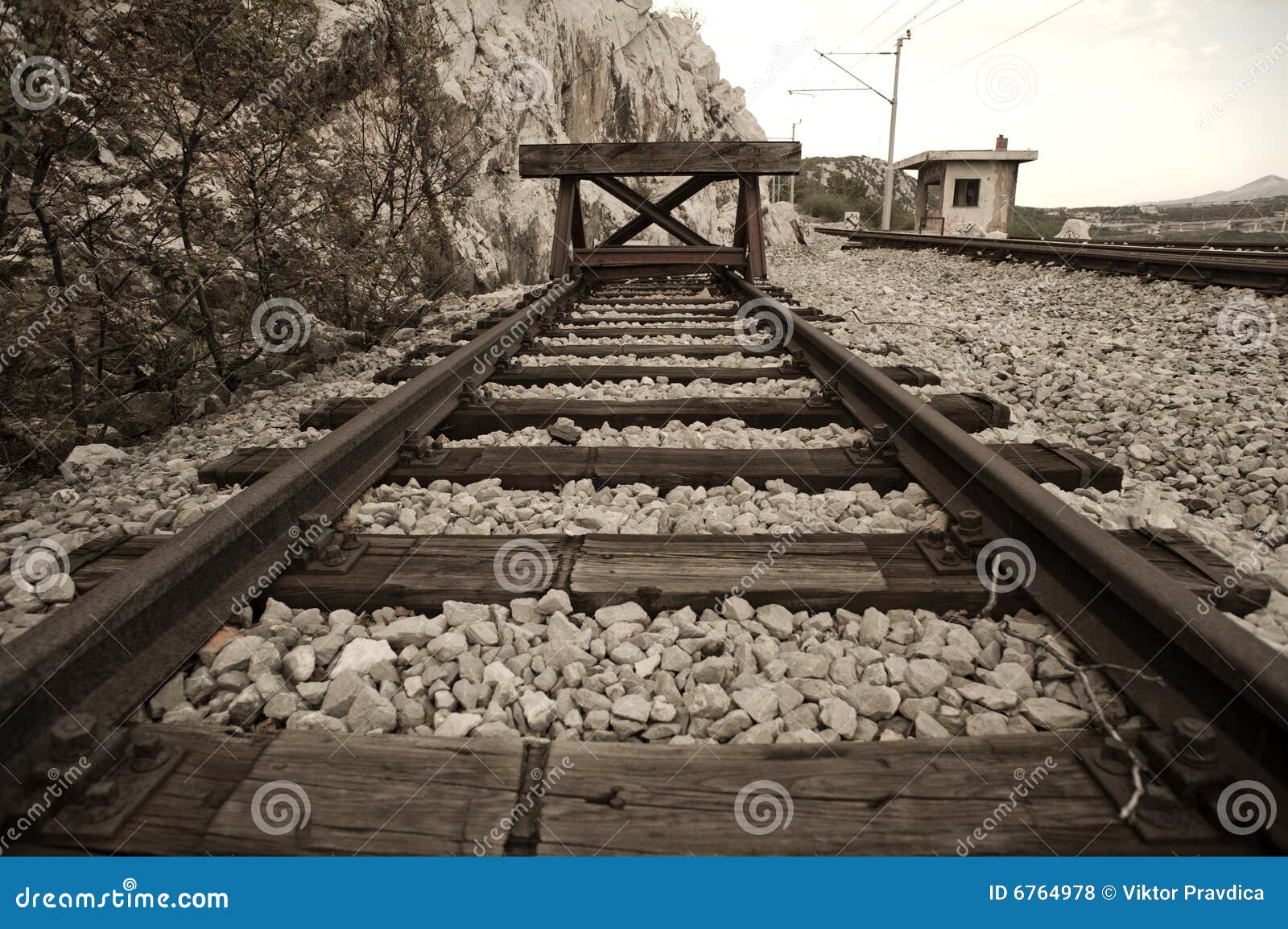 The end stock photo. Image of destination, railway, route - 6764978