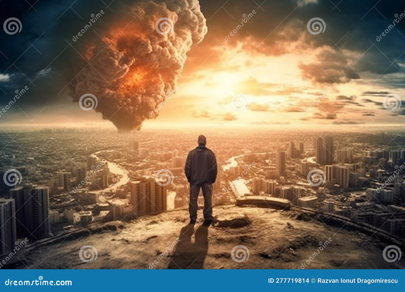 The End of All Things. Watching the Apocalypse Unfold Stock ...