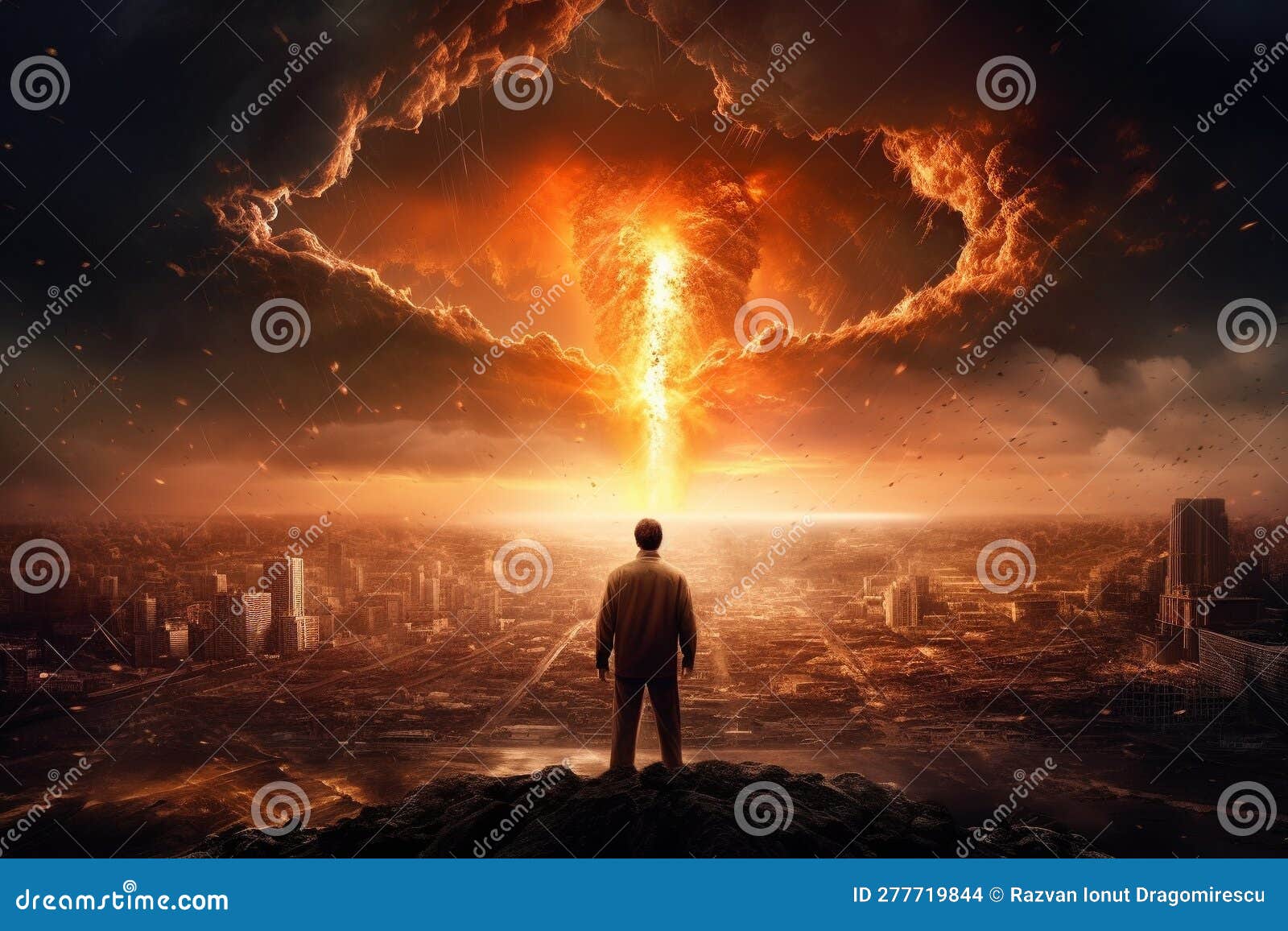 The End of All Things. Watching the Apocalypse Unfold Stock ...