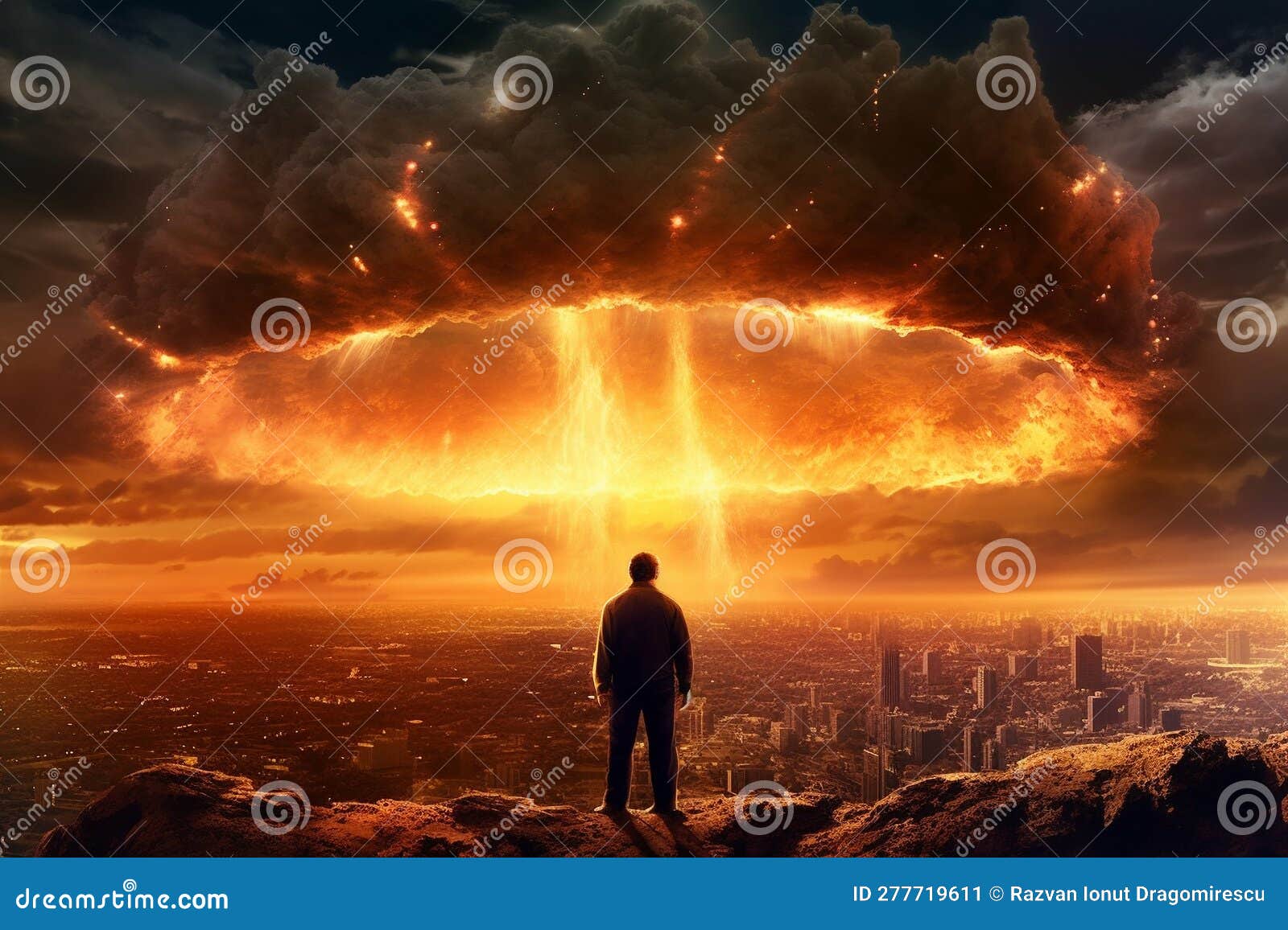 The End of All Things. Watching the Apocalypse Unfold Stock ...