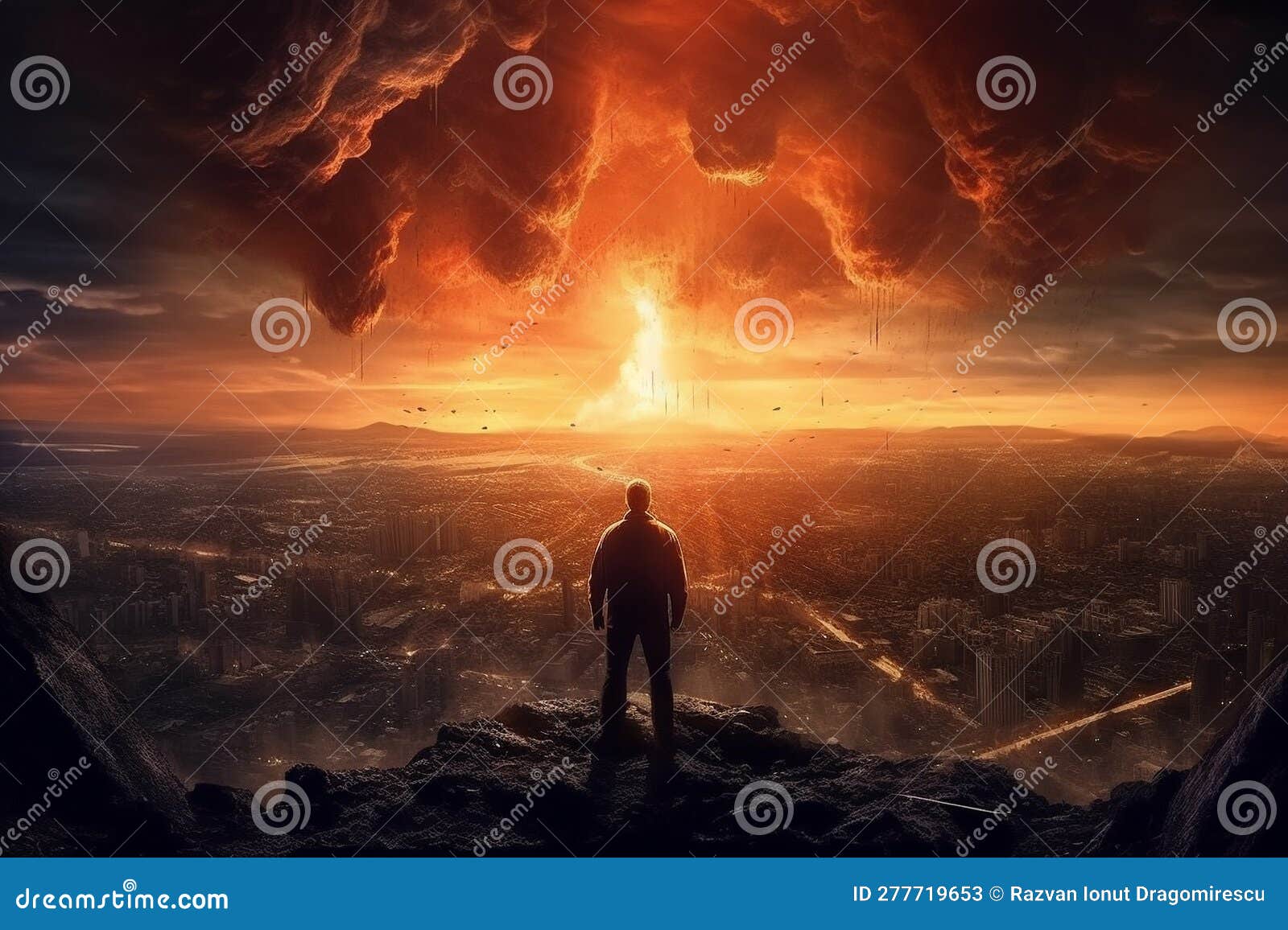 The End of All Things. Watching the Apocalypse Unfold Stock ...