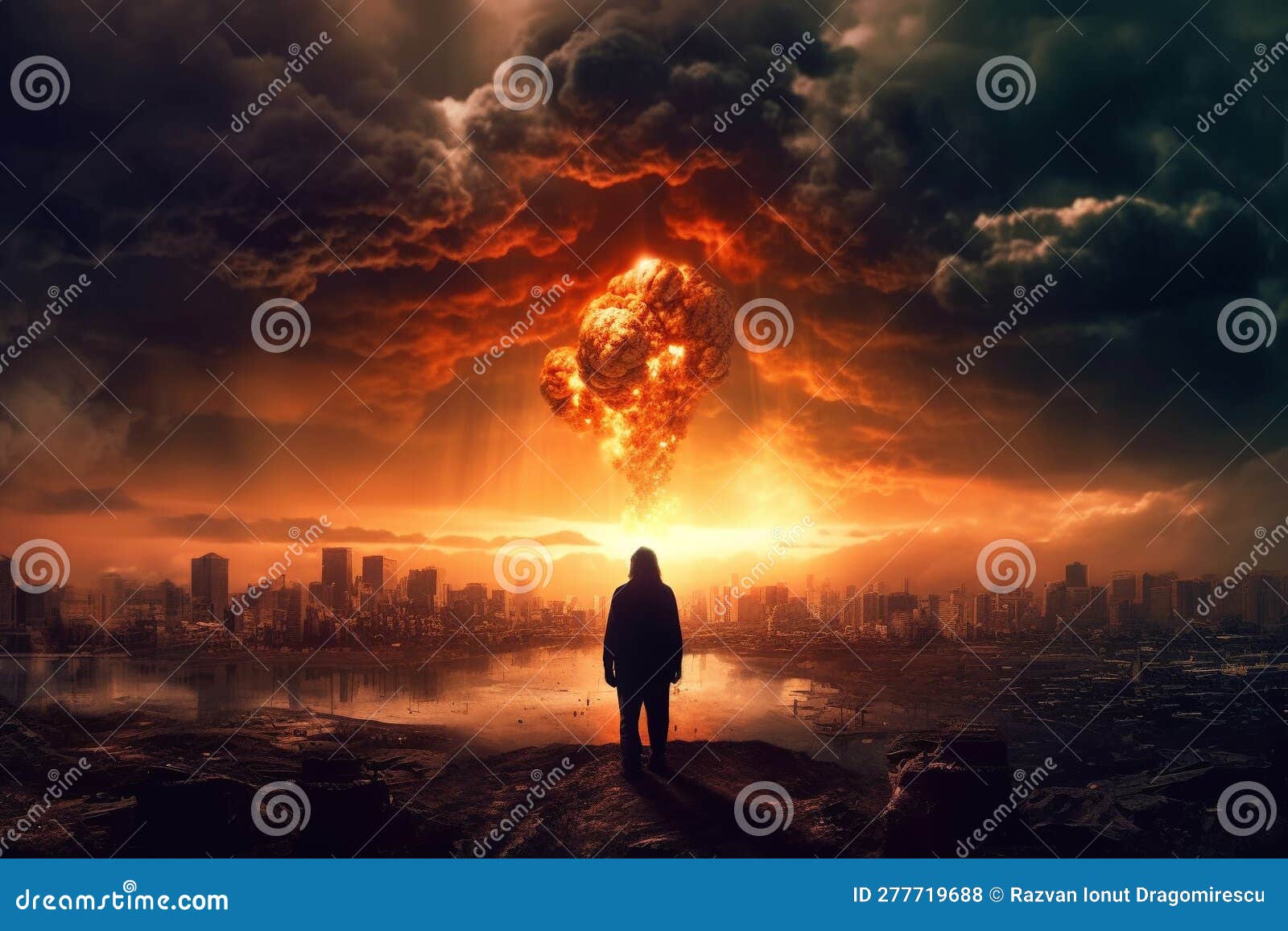 The End of All Things. Watching the Apocalypse Unfold Stock ...