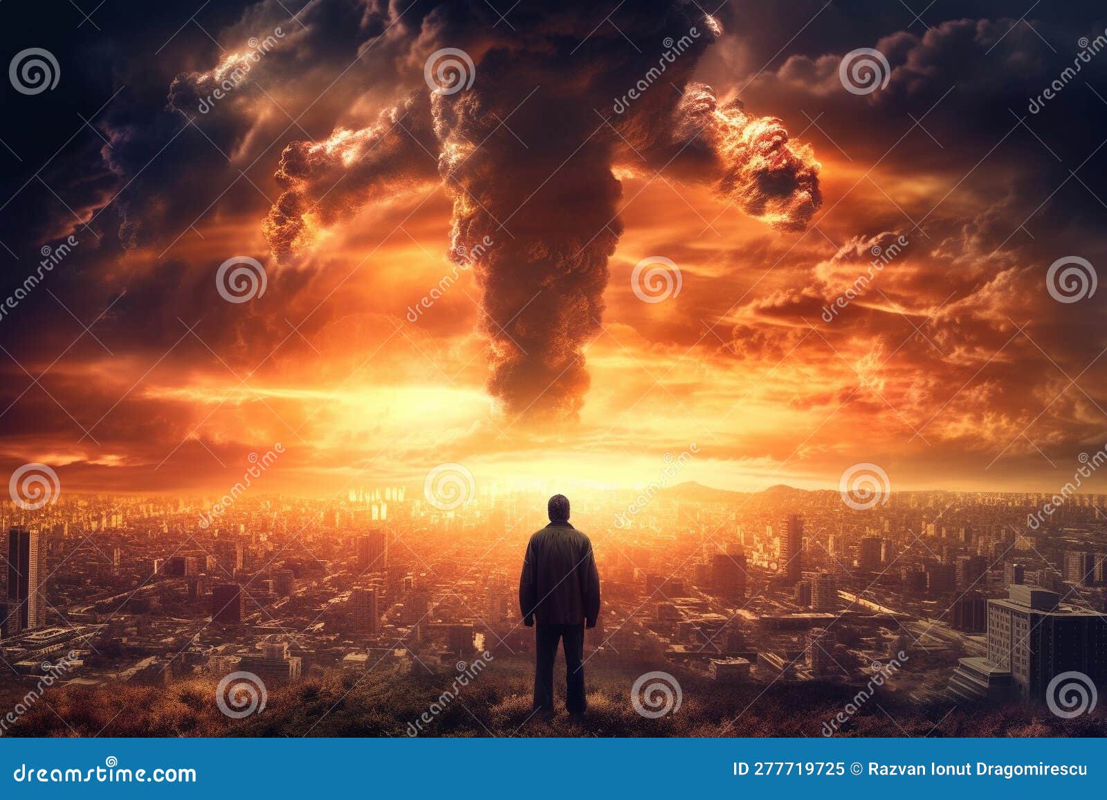 The End of All Things. Watching the Apocalypse Unfold Stock ...