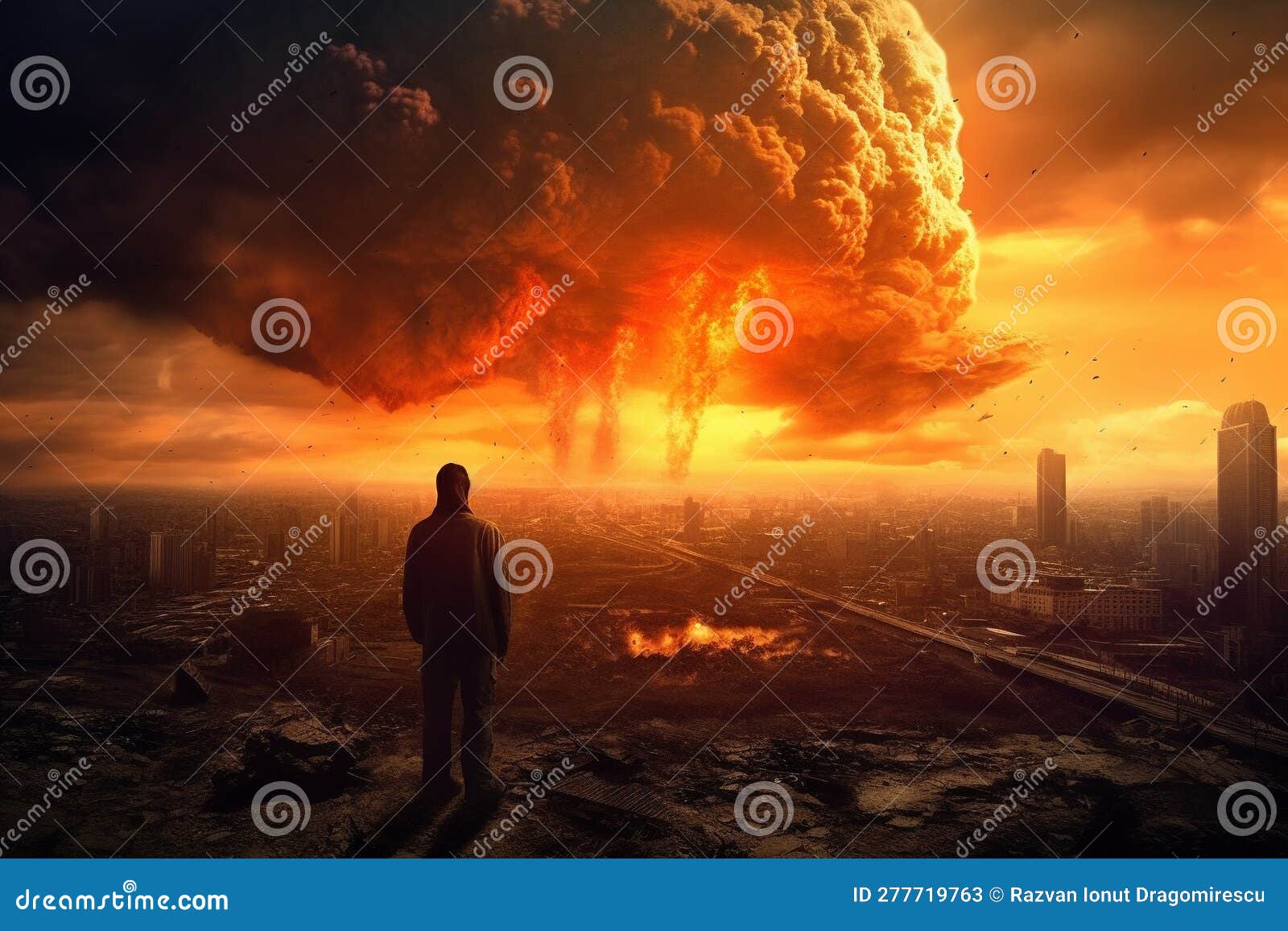 The End of All Things. Watching the Apocalypse Unfold Stock ...