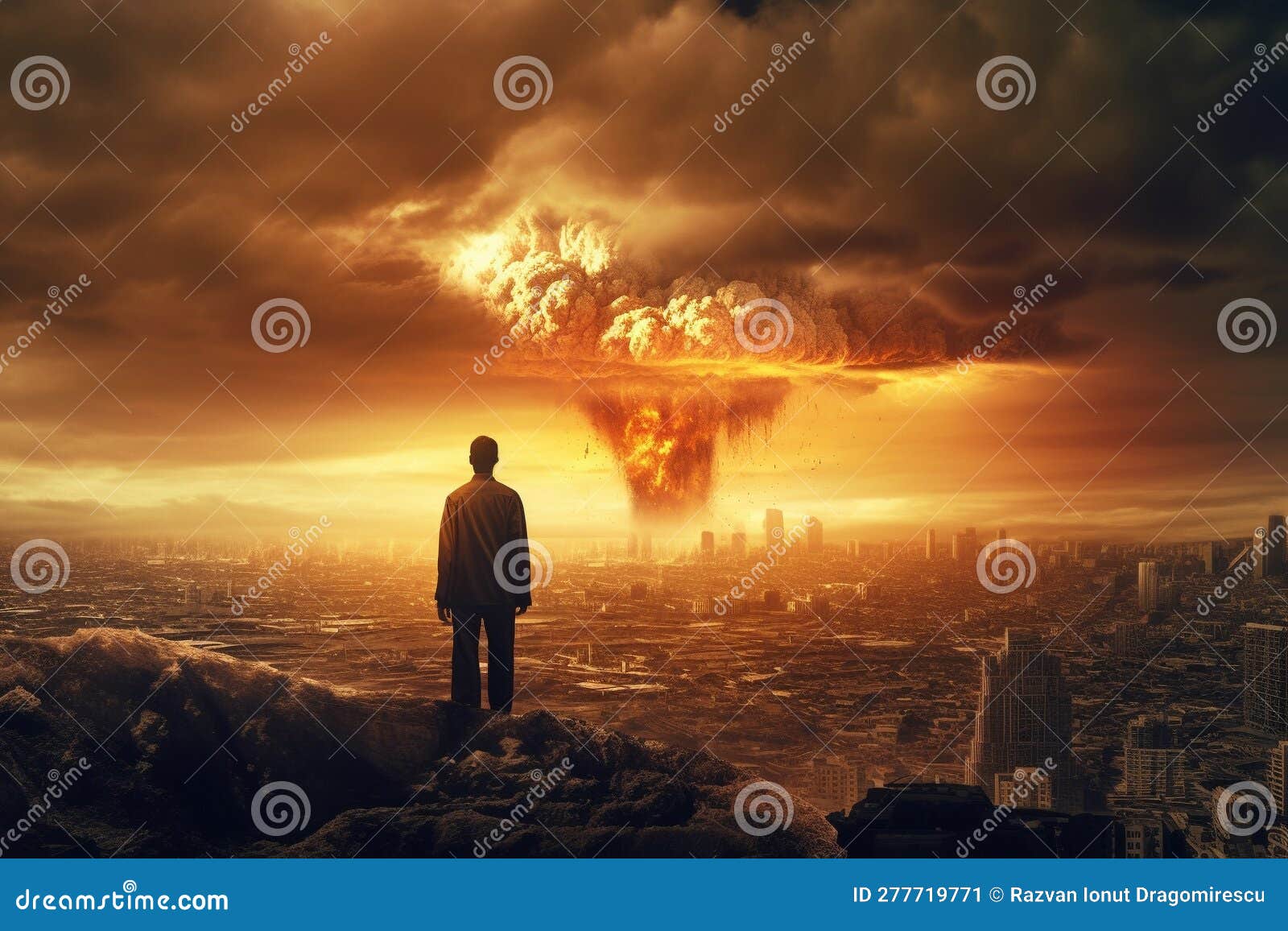 The End of All Things. Watching the Apocalypse Unfold Stock ...