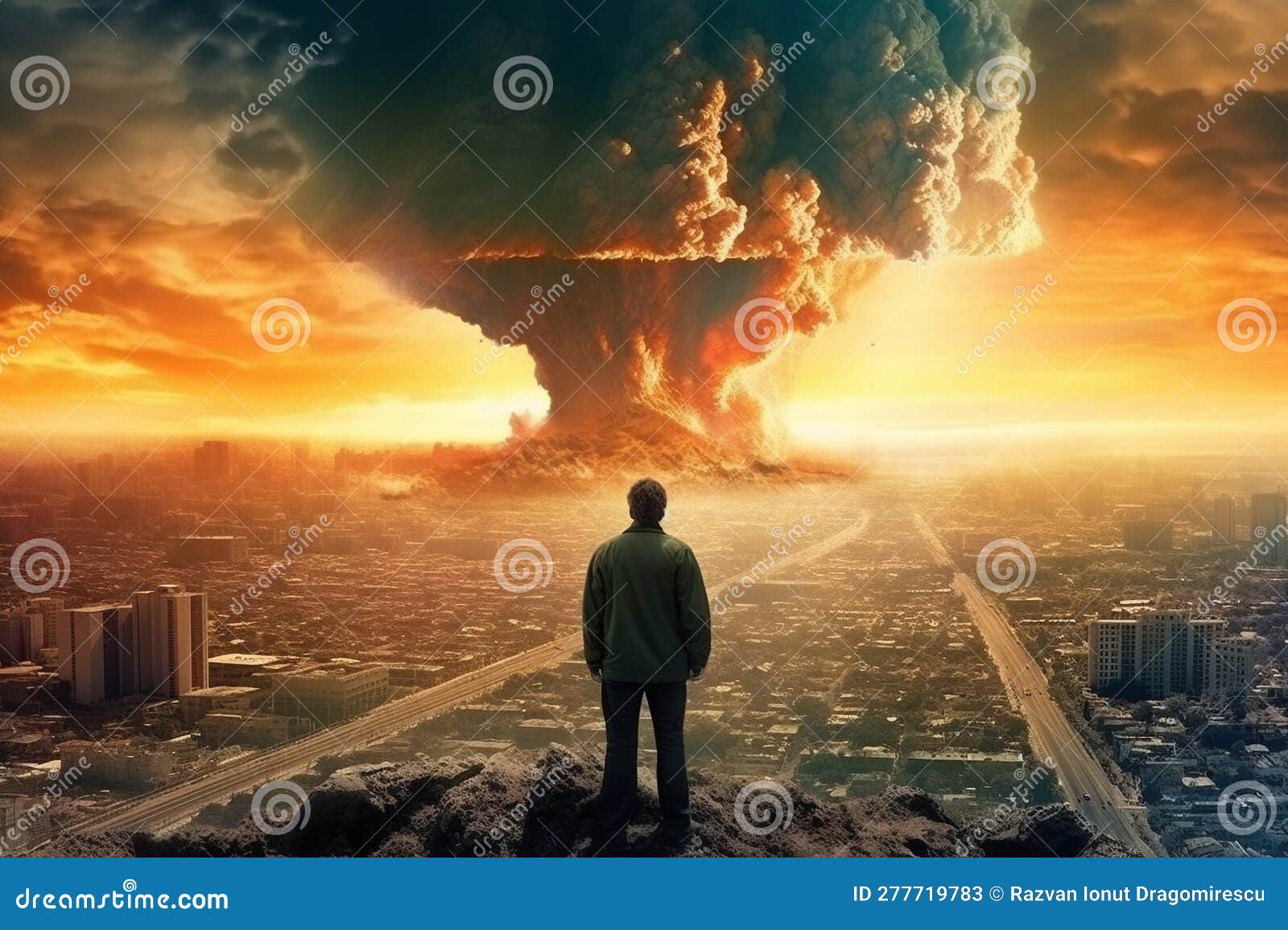 The End of All Things. Watching the Apocalypse Unfold Stock ...