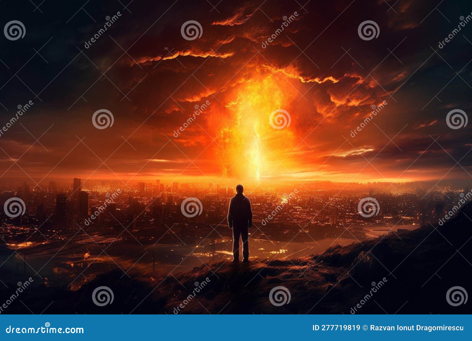 The End of All Things. Watching the Apocalypse Unfold Stock ...