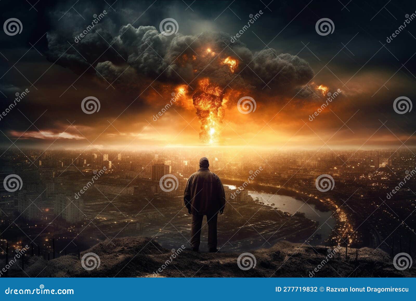 The End of All Things. Watching the Apocalypse Unfold Stock ...