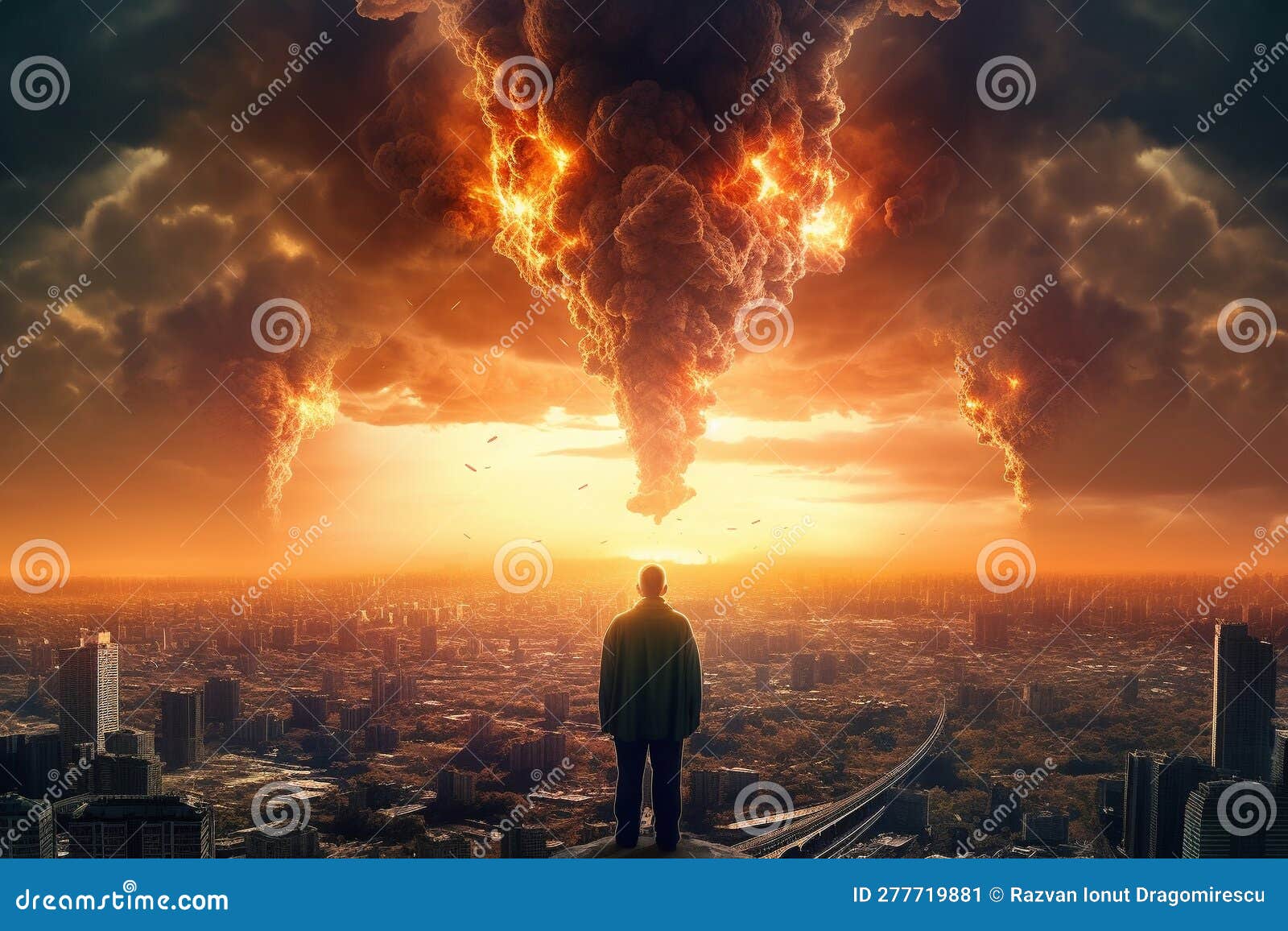 The End of All Things. Watching the Apocalypse Unfold Stock ...