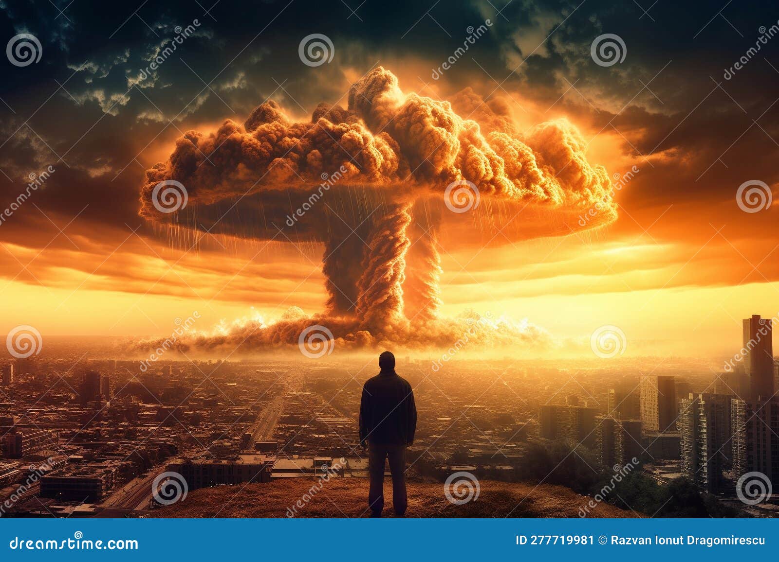 The End of All Things. Watching the Apocalypse Unfold Stock ...