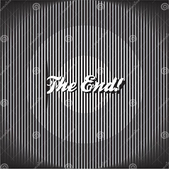 The End background stock vector. Illustration of background - 30456480