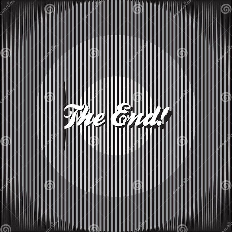 The End background stock vector. Illustration of background - 30456480