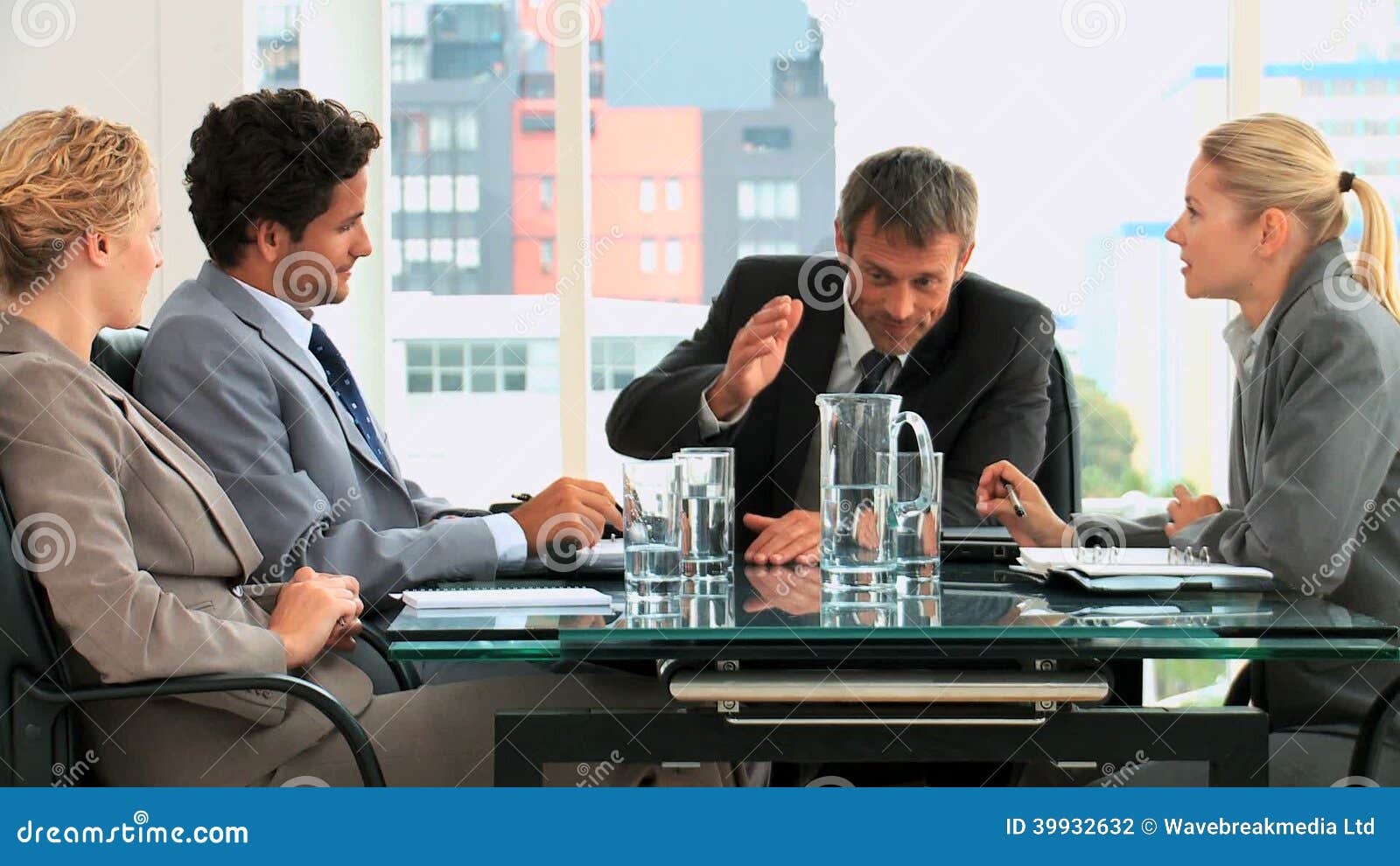 The End of a Business Meeting Stock Footage - Video of architects ...