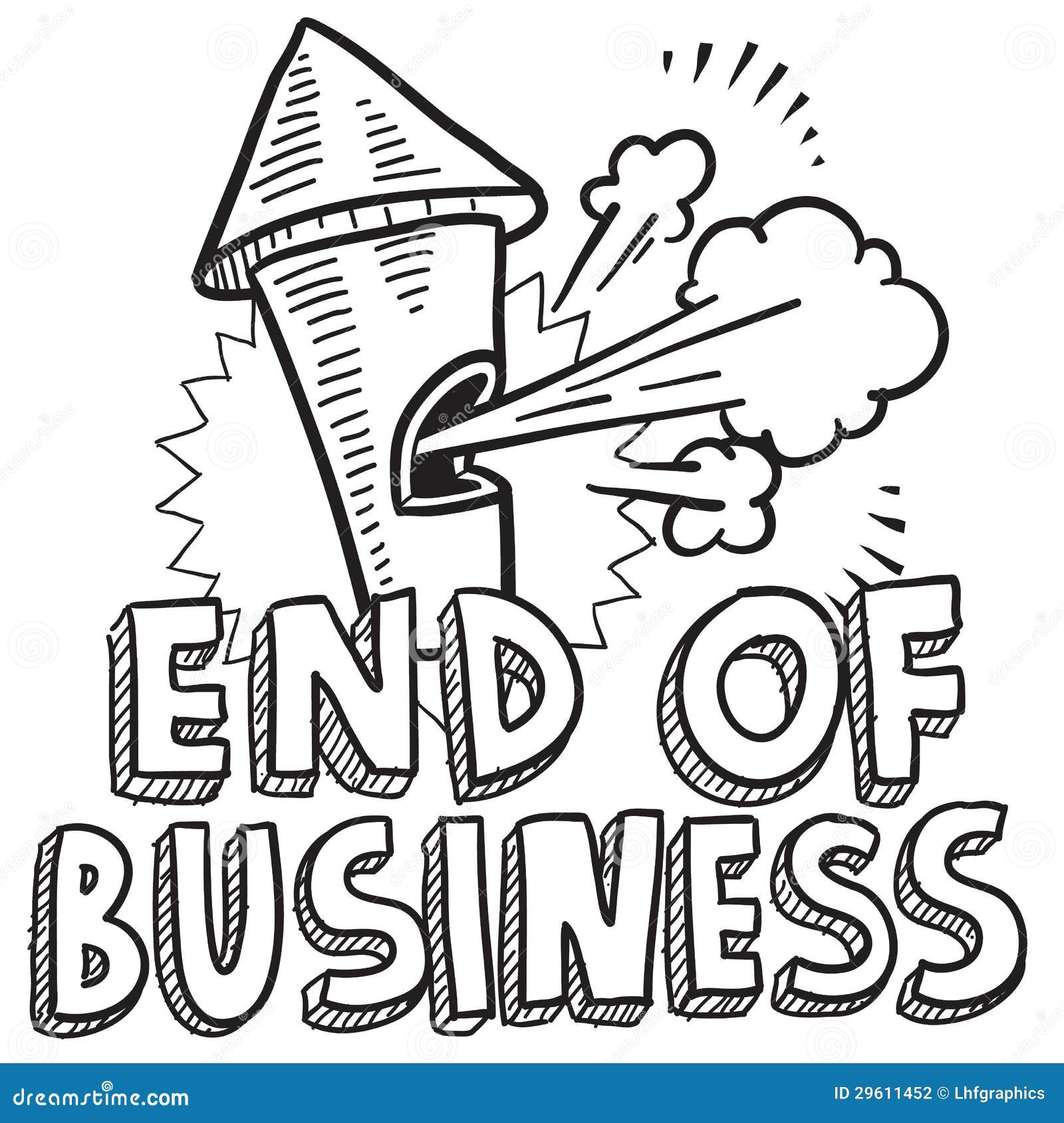 End of Business Whistle Sketch Stock Vector - Illustration of drawing ...