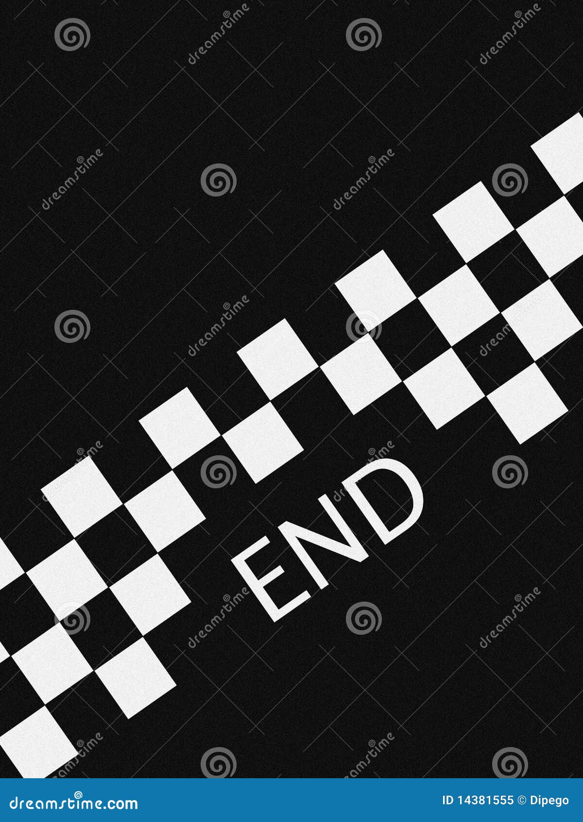 End, Checkered Flag Royalty-Free Stock Photography | CartoonDealer.com ...