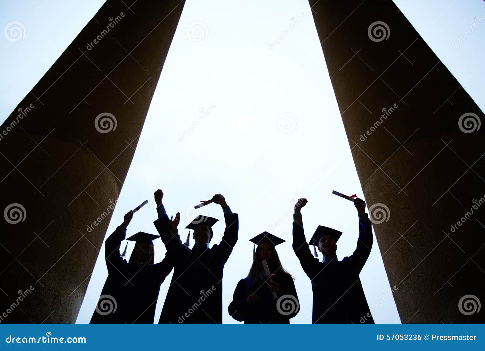 End of college stock photo. Image of commencement, group - 57053236
