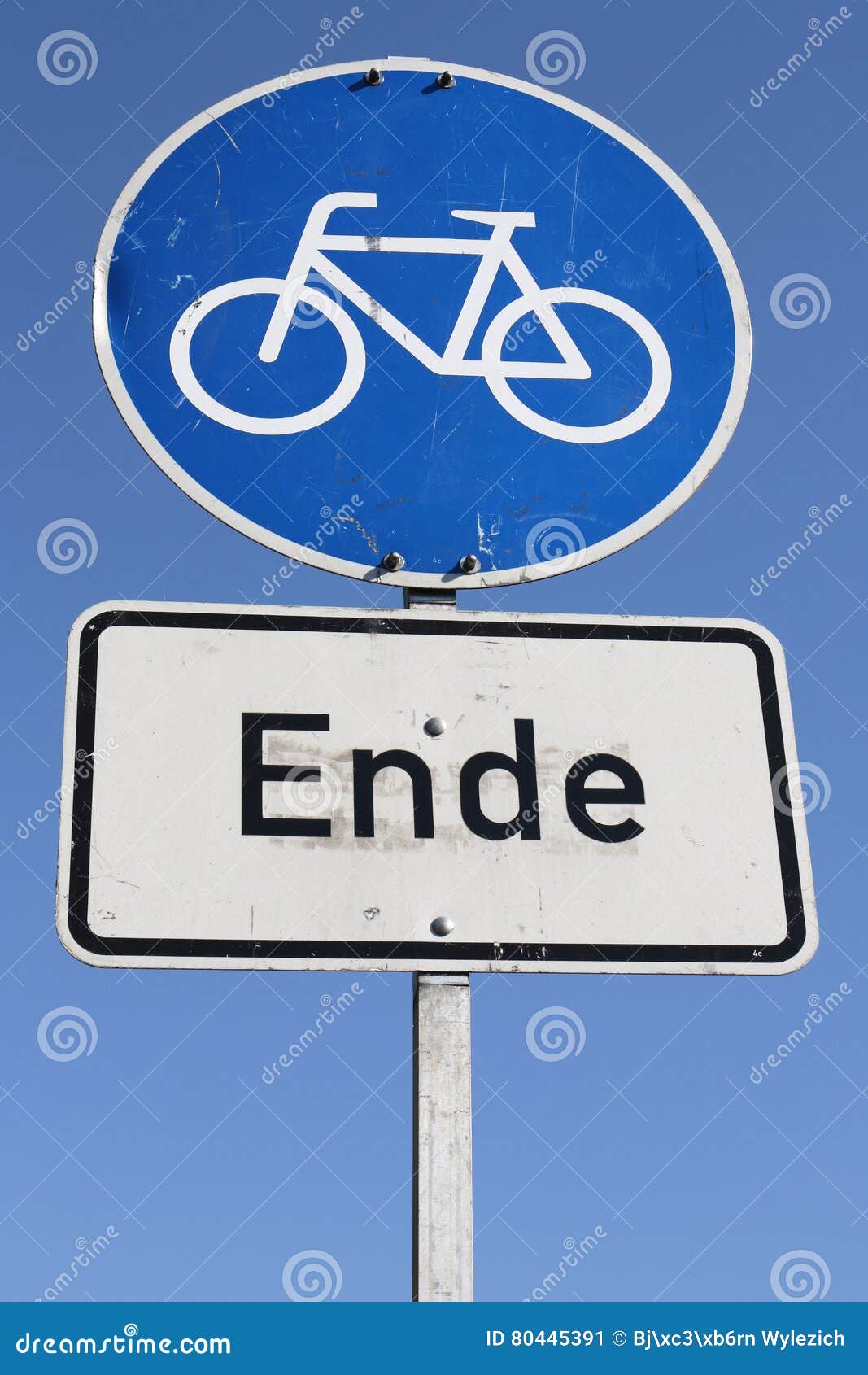 End of cycle path stock image. Image of round, school - 80445391
