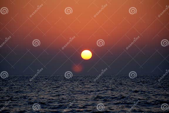 Sunset Image Illustration Background Stock Image - Image of background ...