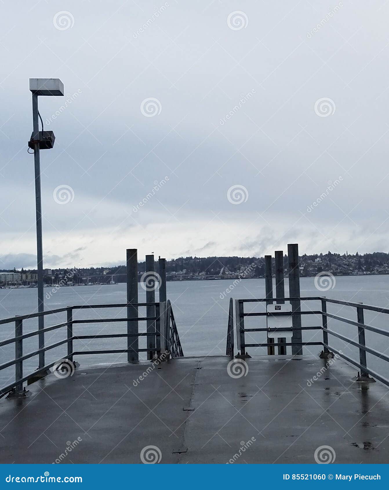 The End of the Dock stock photo. Image of railing, view - 85521060