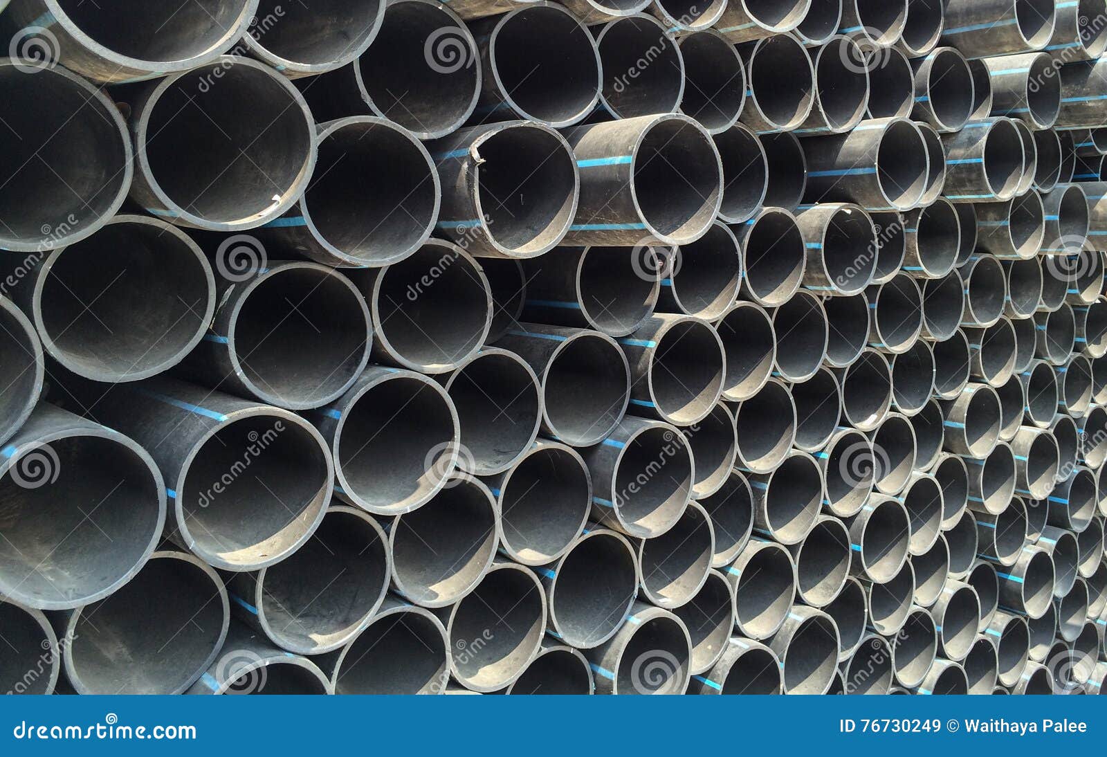 End Face of HDPE Pipes Stack. Stock Image - Image of construction ...