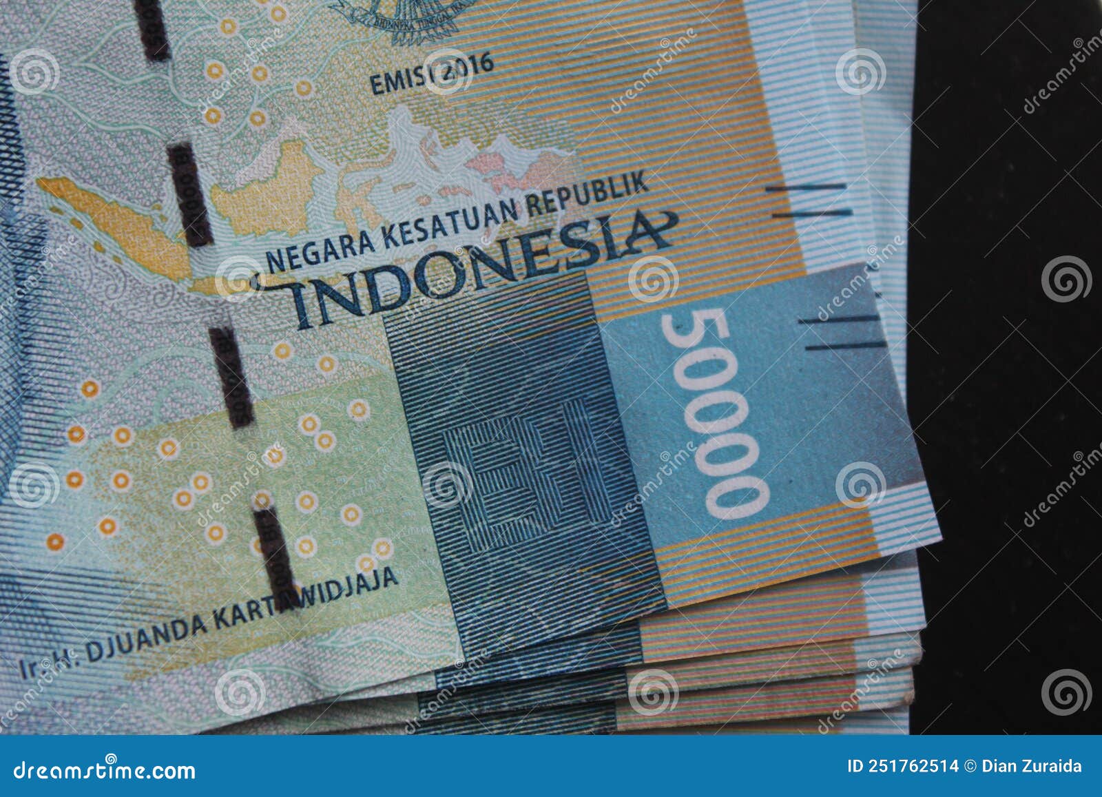 The End of the Fifty Thousand Rupiah Note Stock Photo - Image of ...